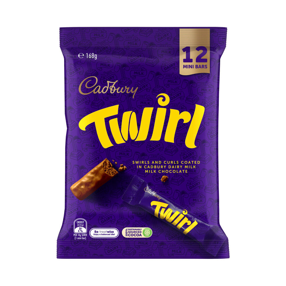 Cadbury Twirl Chocolate Bar 12 Pack | 168g – Australian Snacks