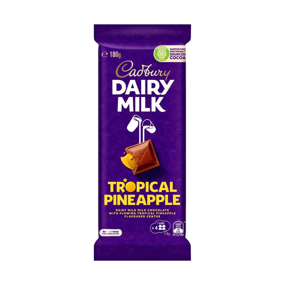 Cadbury Tropical Pineapple Chocolate Block | 180g – Australian Snacks