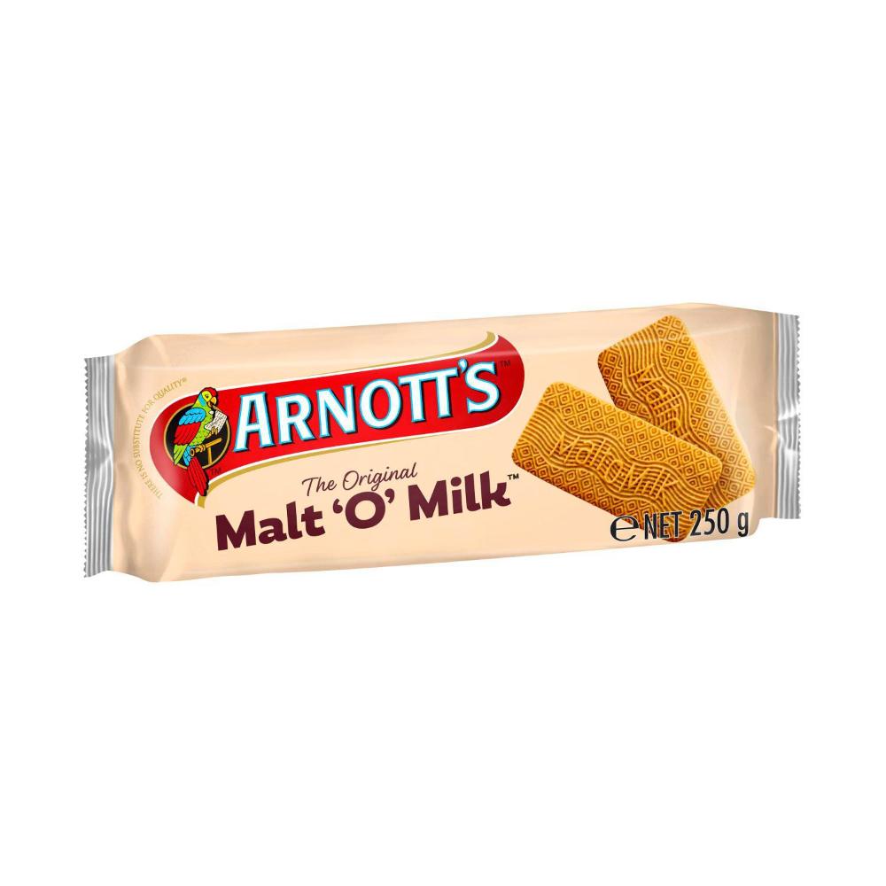 Arnott's Malt 'O' Milk Biscuits | Malted Milk Biscuits | 250g ...