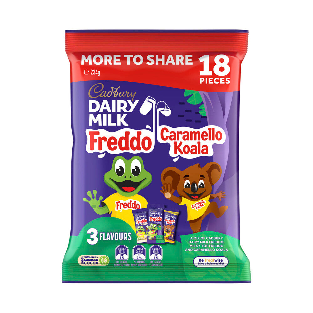 Cadbury Freddo & Caramello Koala Sharepack 18 Pieces | 234g ...