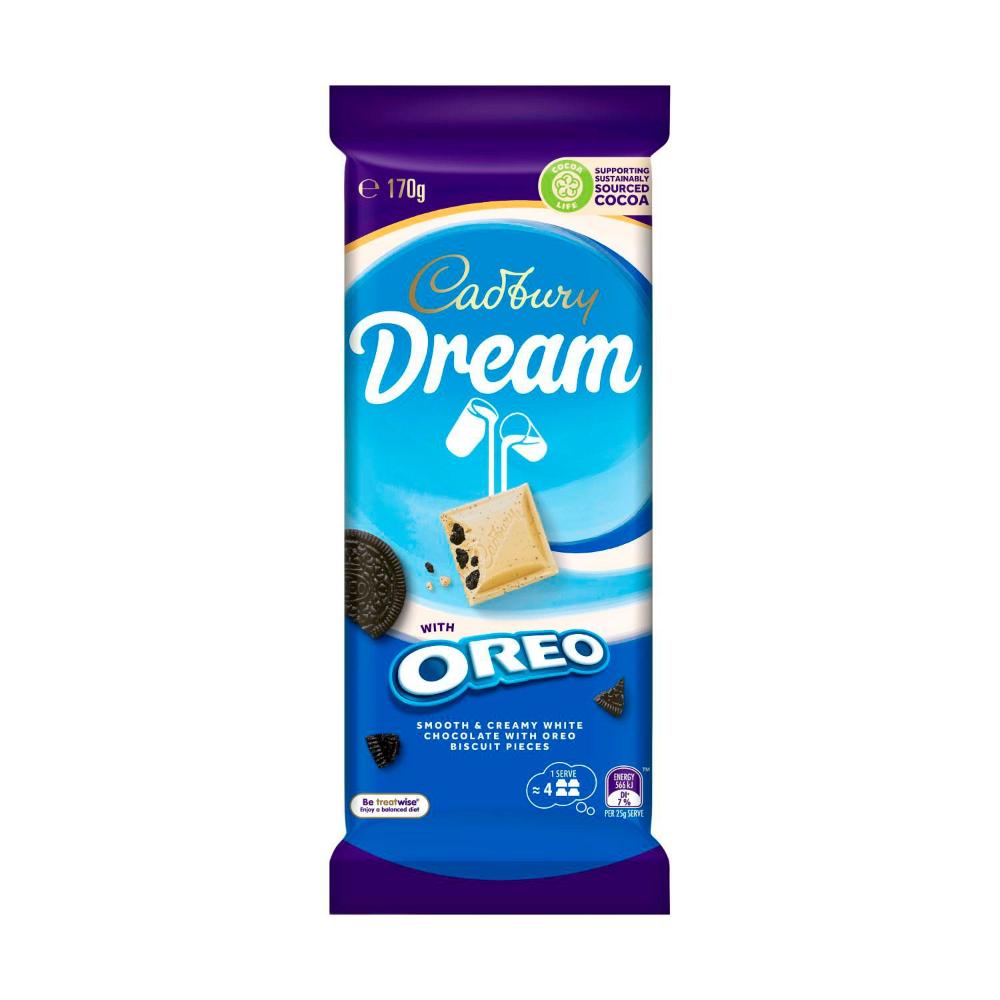 Cadbury Dream Oreo White Chocolate Block | 170g – Australian Snacks