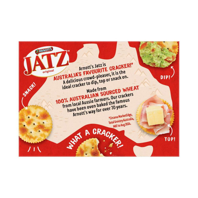 Arnott's Jatz Crackers Original | 225g – Australian Snacks